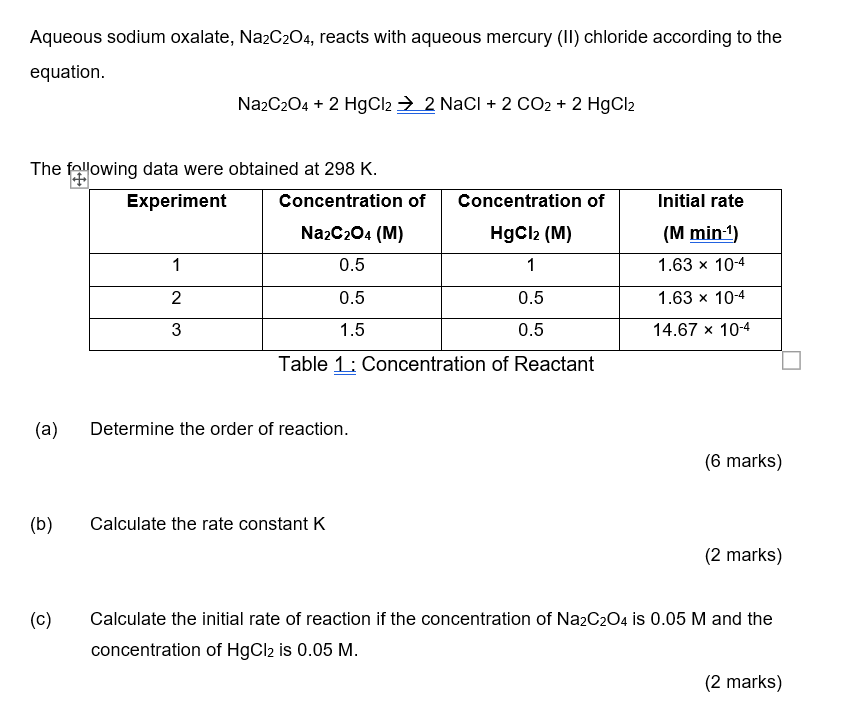 Solved Aqueous sodium oxalate, Na2C2O4, reacts with aqueous | Chegg.com
