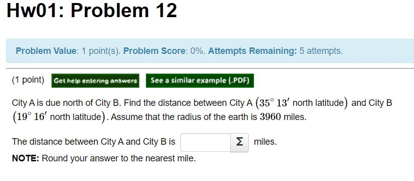 Solved Hw01: Problem 12 Problem Value: 1 point(s). Problem | Chegg.com