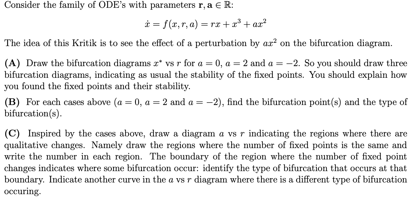 Solved Please solve all A,B,C. Advanced Ordinary | Chegg.com