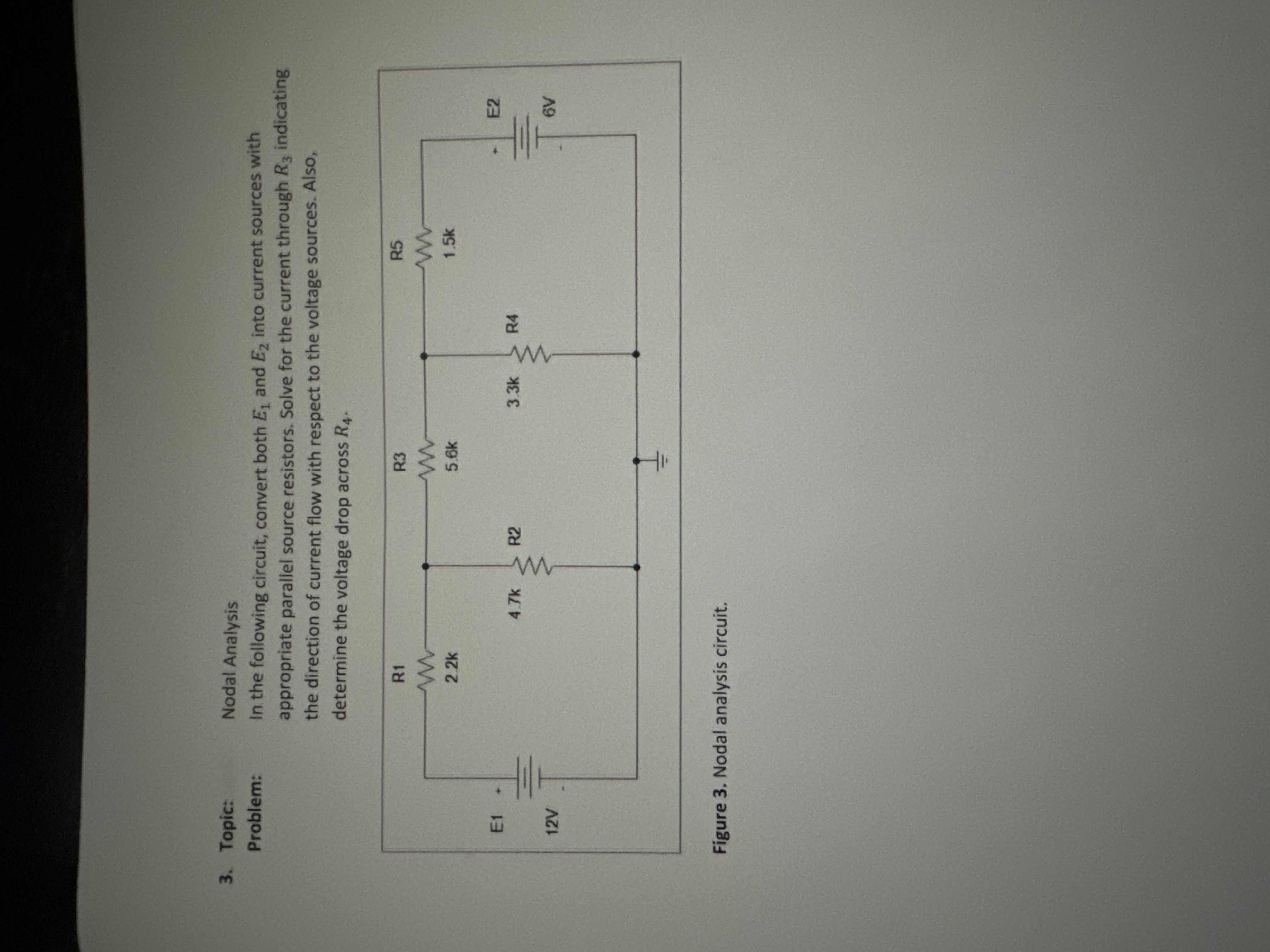 Solved In ﻿the following circuit, convert both E1 ﻿and E2 | Chegg.com