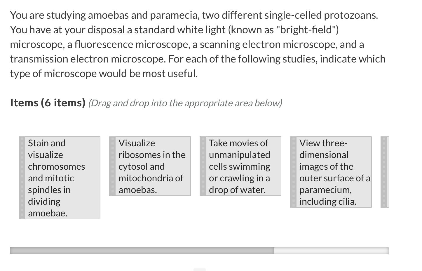 Solved You are studying amoebas and paramecia, two different | Chegg.com
