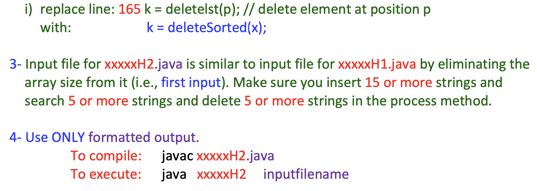 Solved 1- Download xxxxxlstlnk.java from canvas Files and | Chegg.com