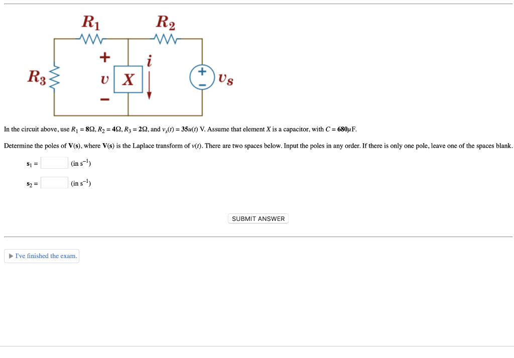 Solved In the circuit above, use R1 = 8Ω, R2-4Ω, R3 = 2Q, | Chegg.com