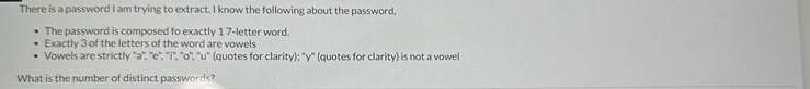 Solved There is a password I am trying to extract. I know | Chegg.com