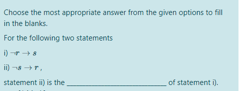 Solved Choose the most appropriate answer from the given | Chegg.com