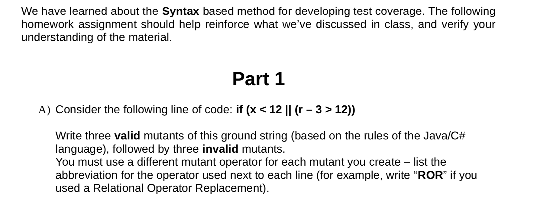 Solved We have learned about the Syntax based method for | Chegg.com