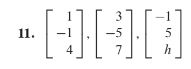 Solved In Exercises 11–14, find the value(s) of h for which | Chegg.com