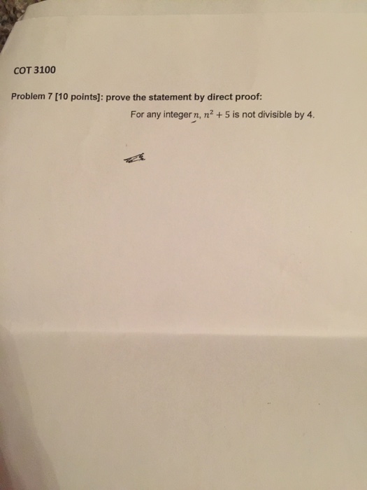 Solved COT 3100 Problem 7 [10 points]: prove the statement | Chegg.com