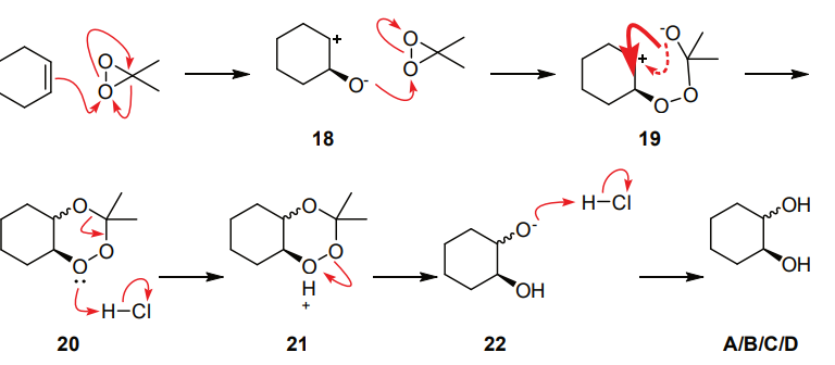 Solved For the first step of Mechanism 5 (Oxone reaction) as | Chegg.com