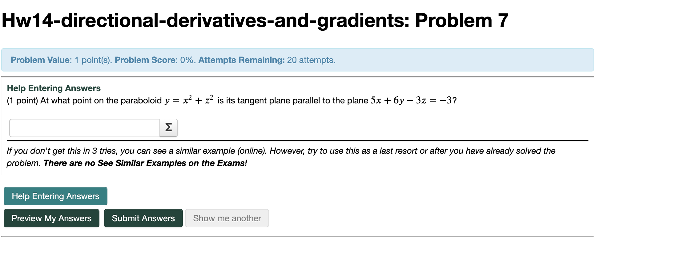 Solved Hw14-directional-derivatives-and-gradients: Problem 7 | Chegg.com