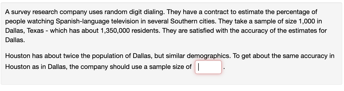 Solved A survey research company uses random digit dialing. | Chegg.com