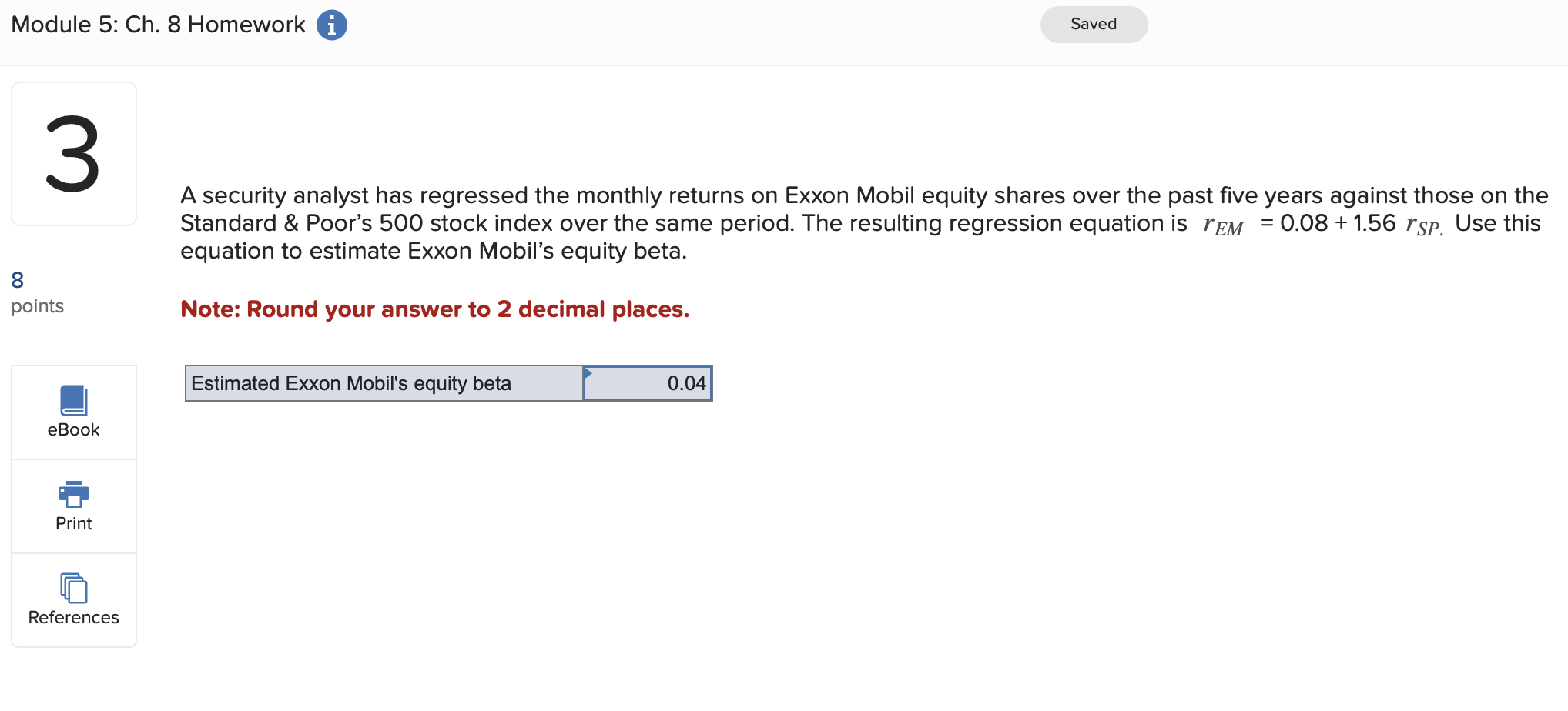 Solved Module 5: Ch. 8 Homework i A security analyst has | Chegg.com