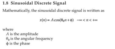 Solved Part a) Generate a Discrete Sinusoidal Signal using | Chegg.com