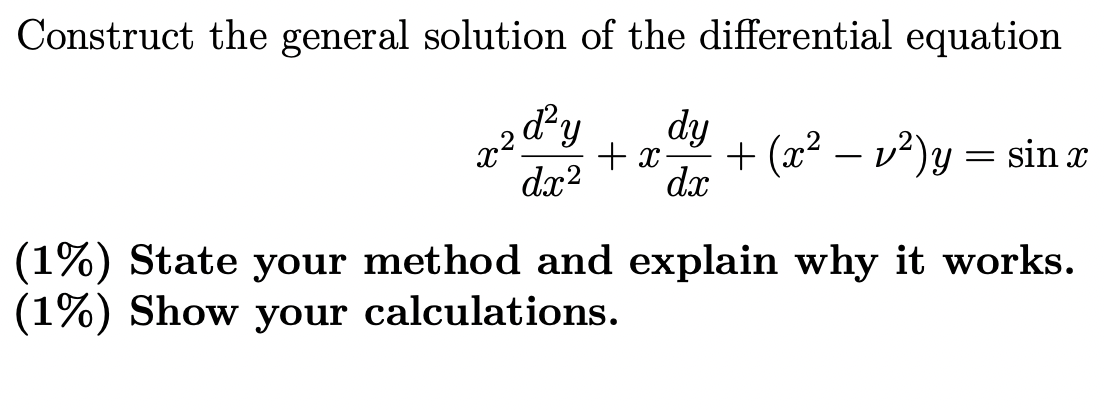 Solved Construct the general solution of the differential | Chegg.com
