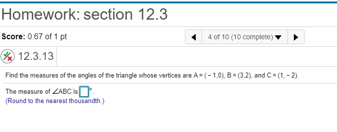 Solved find the measure of angle ABC, angle BCA, and angle | Chegg.com