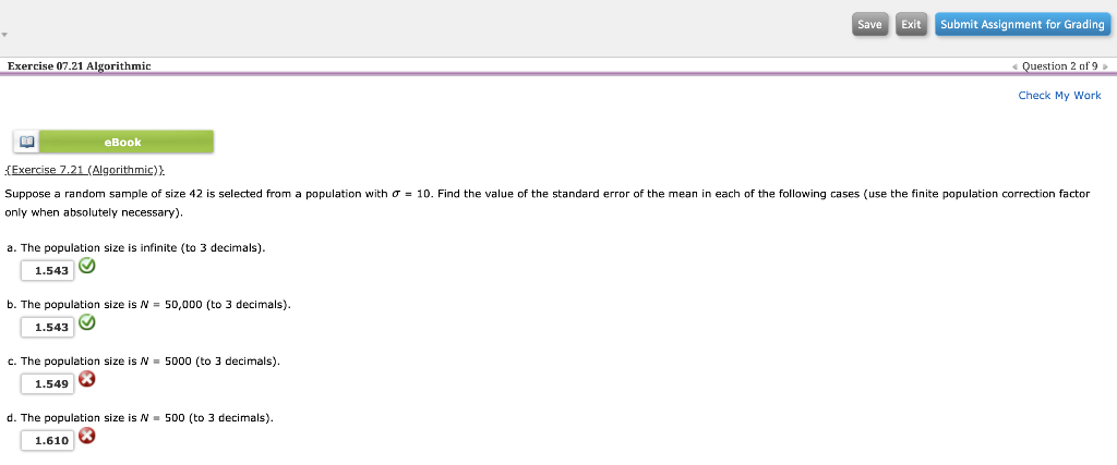 Solved Save Exit Submit Assignment for Grading Exercise | Chegg.com