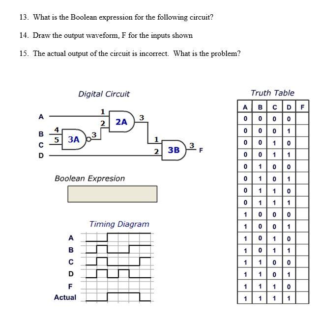 Solved 13. What is the Boolean expression for the following | Chegg.com