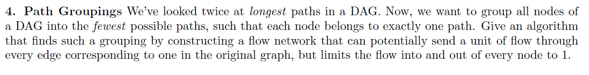 Solved 4. Path Groupings We've looked twice at longest paths | Chegg.com
