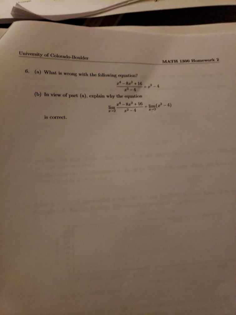 Solved University of Colorado-Boulder MATH 1200 Womework 2 | Chegg.com