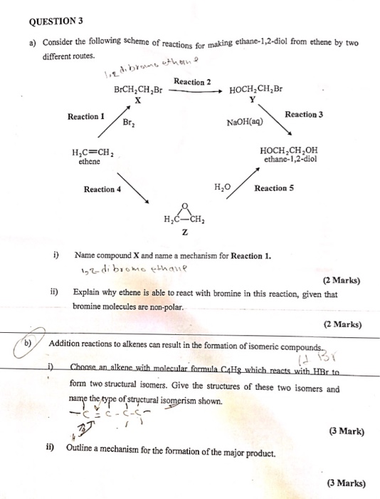 Solved Consider the following scheme of reactions for making | Chegg.com