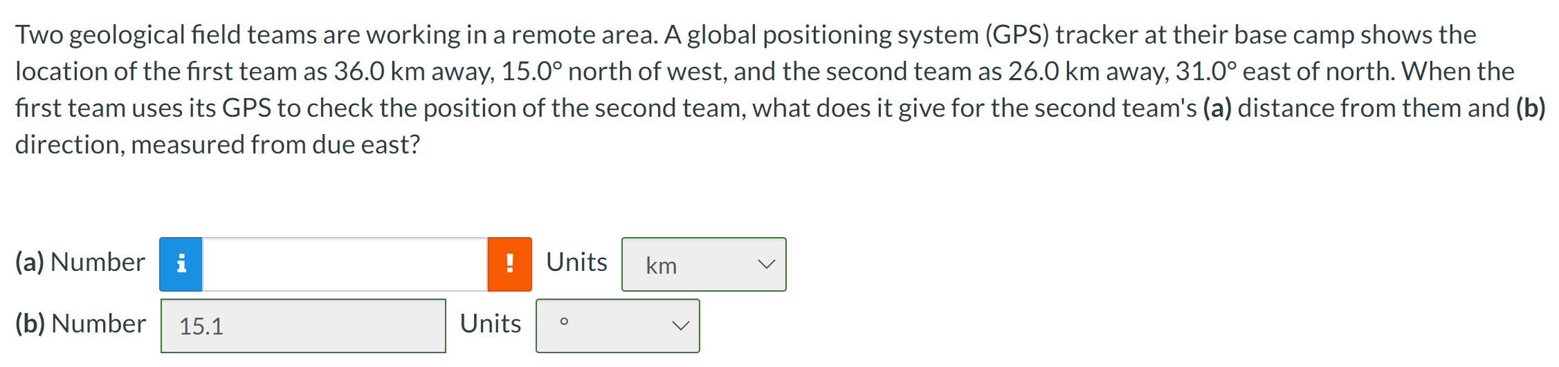 Solved Two geological field teams are working in a remote | Chegg.com