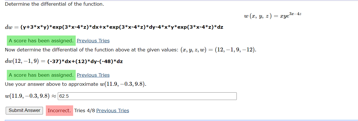 Solved Determine The Differential Of The Function 
