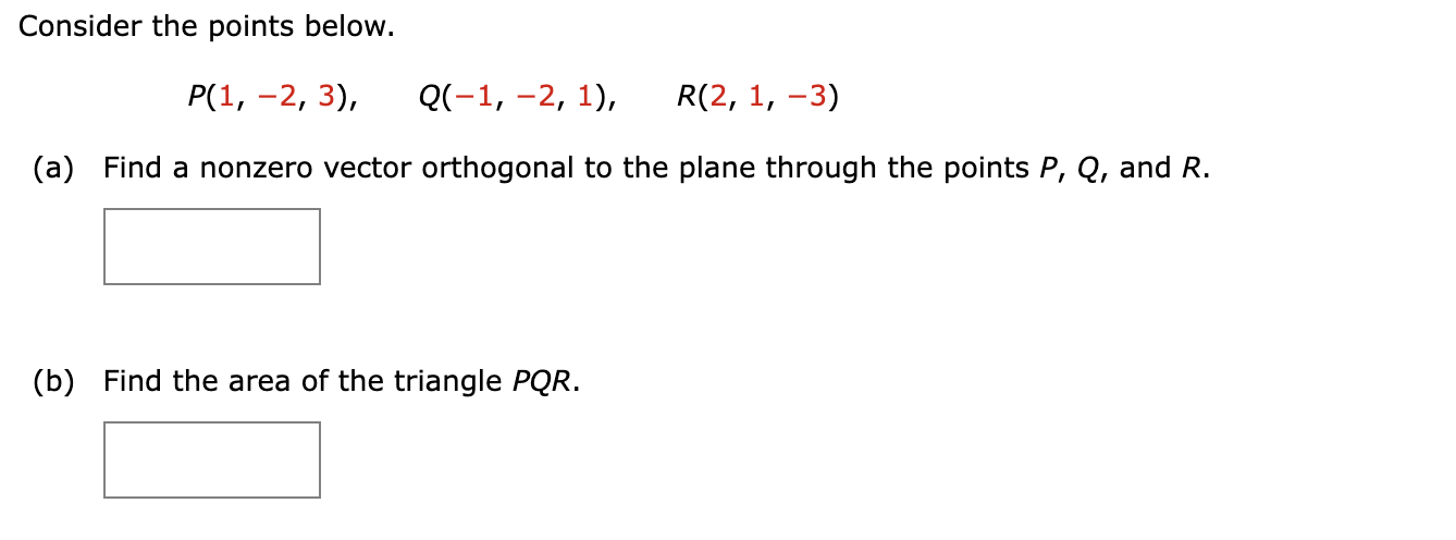Solved Consider the points | Chegg.com