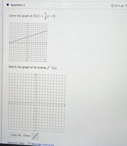 Solved Given the graph of f(x)=31x+3 : Sketch the graph of | Chegg.com