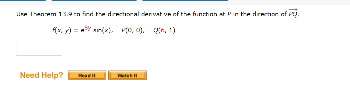 Solved Use Theorem 13.9 to find the directional derivative | Chegg.com