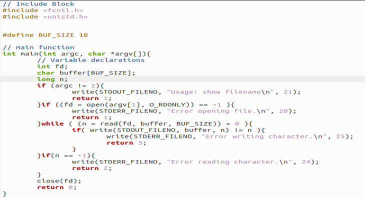 // Include Block #include #include #define BUF_SIZE | Chegg.com