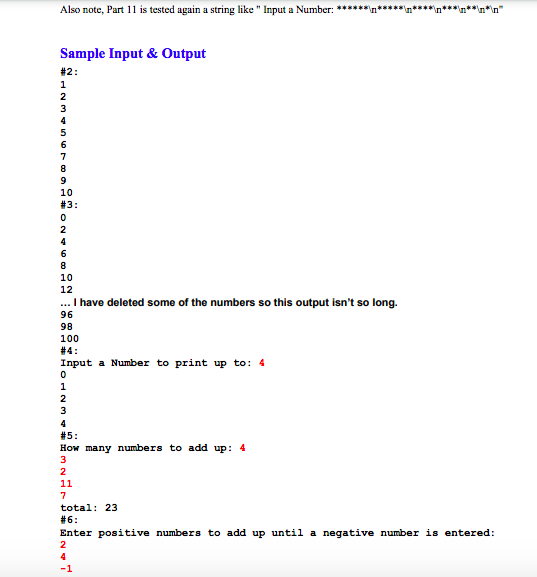 Solved In Class 7 - for Loops In this in-class assignment, | Chegg.com