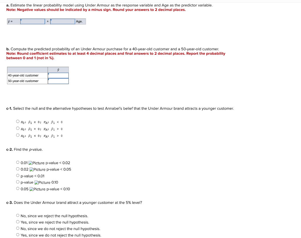 Solved Annabel, a retail analyst, has been following Under | Chegg.com