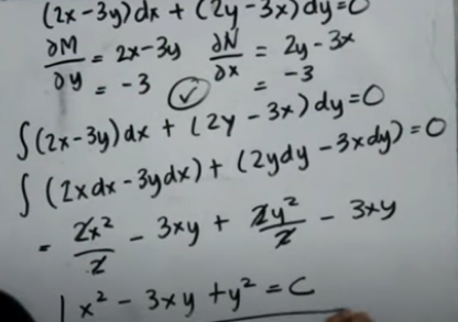 Solved 4.) (2xy + y) * dx + (x ^ 2 - x) * dy = 0 .6.) solve | Chegg.com