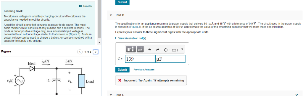 Solved Submit Review Learning Goal: Part B To calculate | Chegg.com