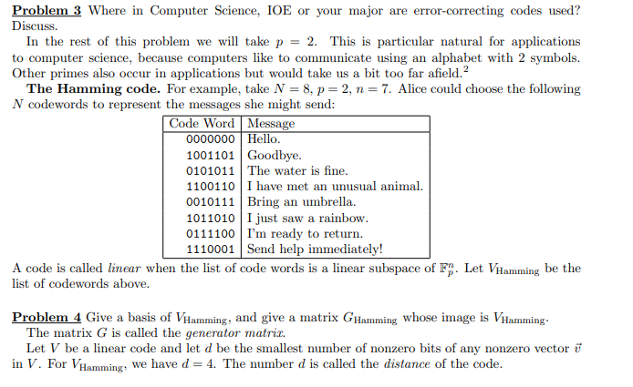 Problem 3 Where in Computer Science, IOE or your | Chegg.com