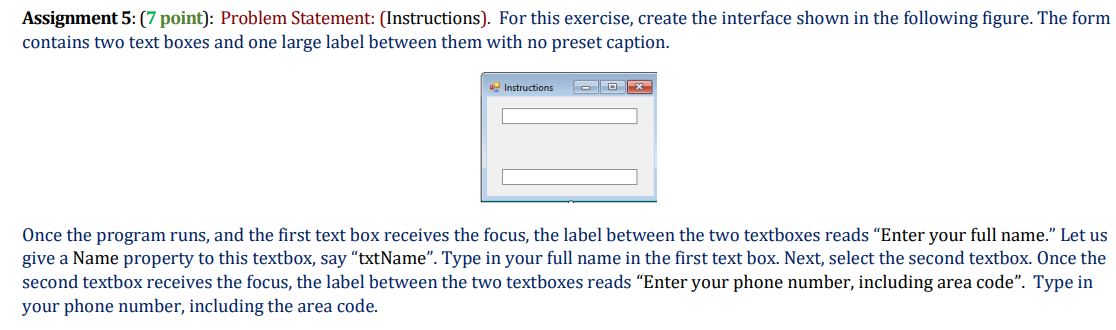Solved Assignment 5: (7 point): Problem Statement: | Chegg.com
