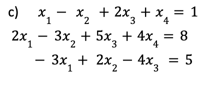 Solved Part B: [3 pts] Solve the following system of linear | Chegg.com