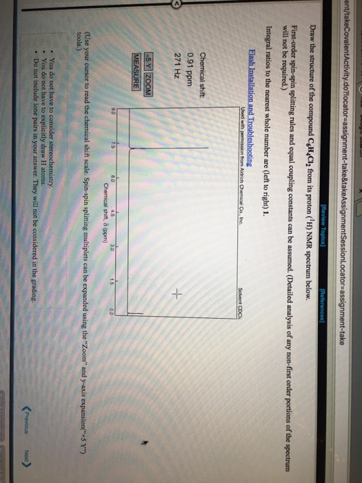Solved Draw the structure of the compound C6H4Cl2 from its | Chegg.com