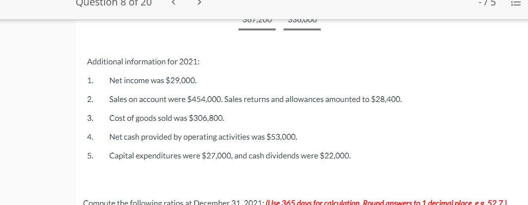Solved Question 8 of 20View Policies Current Attempt in | Chegg.com