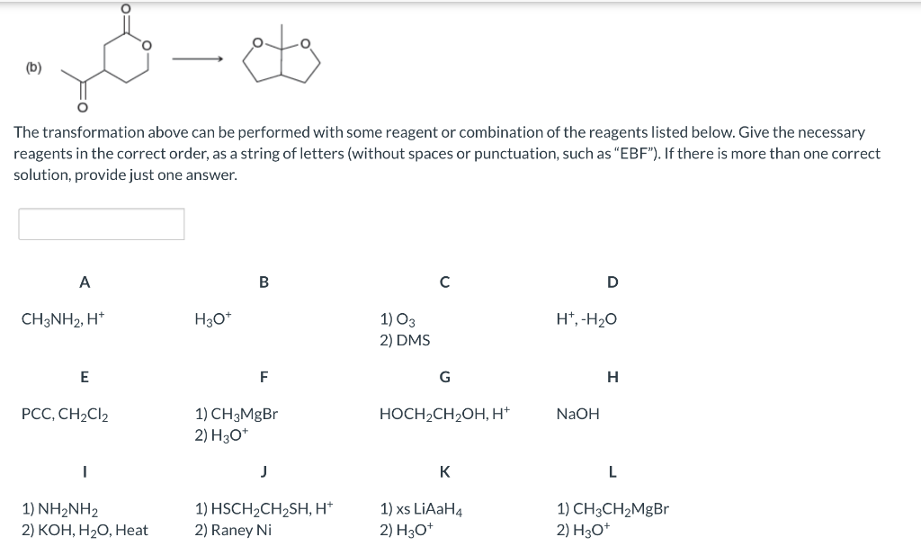 Solved (b) The transformation above can be performed with | Chegg.com