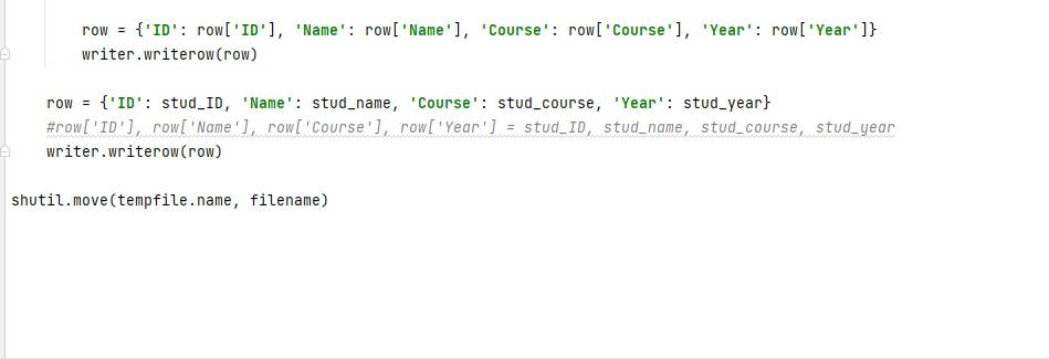 from tempfile import NamedTemporaryFile import shutil | Chegg.com