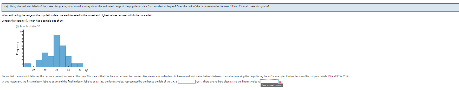 Solved When estimating the range of the population data, we | Chegg.com