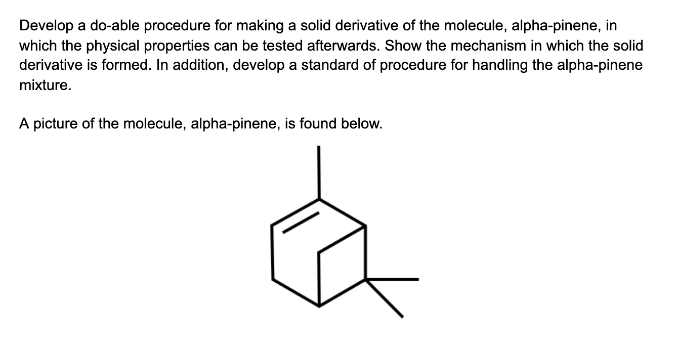 Solved Develop a do-able procedure for making a solid | Chegg.com