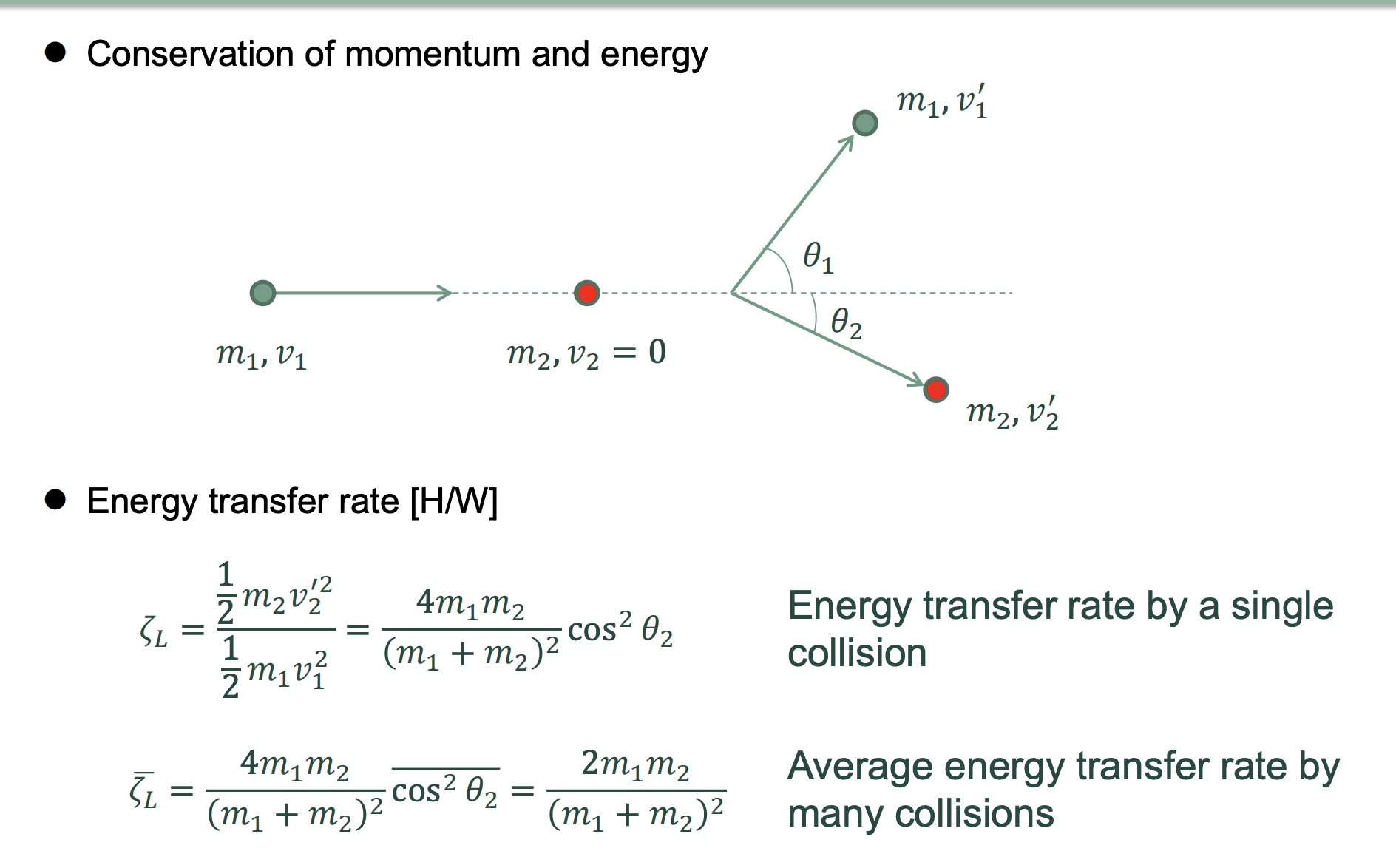 Solved About conservation of momentum and energy, in elastic | Chegg.com