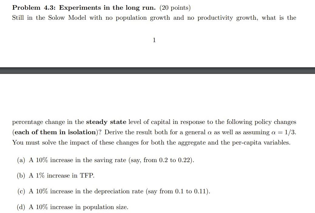 Solved Problem 4.3: Experiments in the long run. (20 points) | Chegg.com