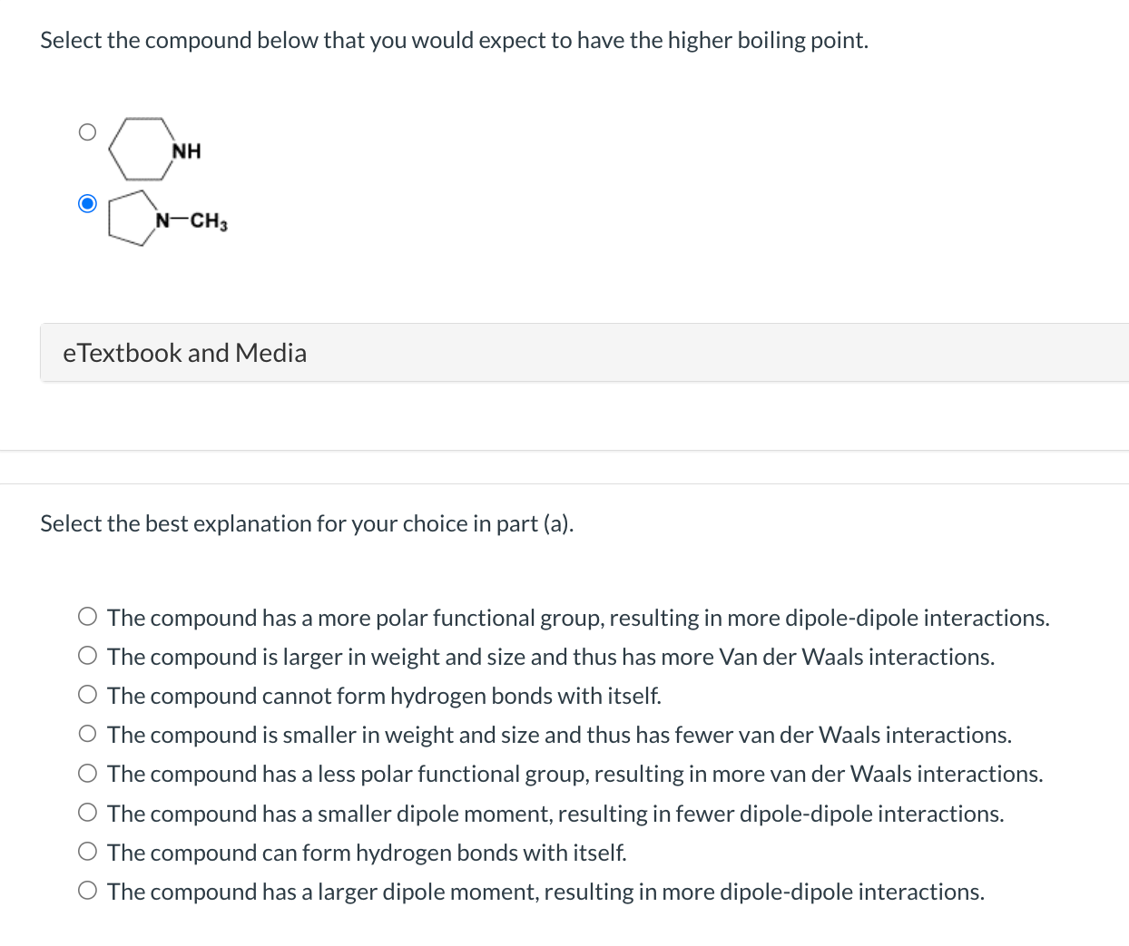 Solved Select the compound below that you would expect to | Chegg.com