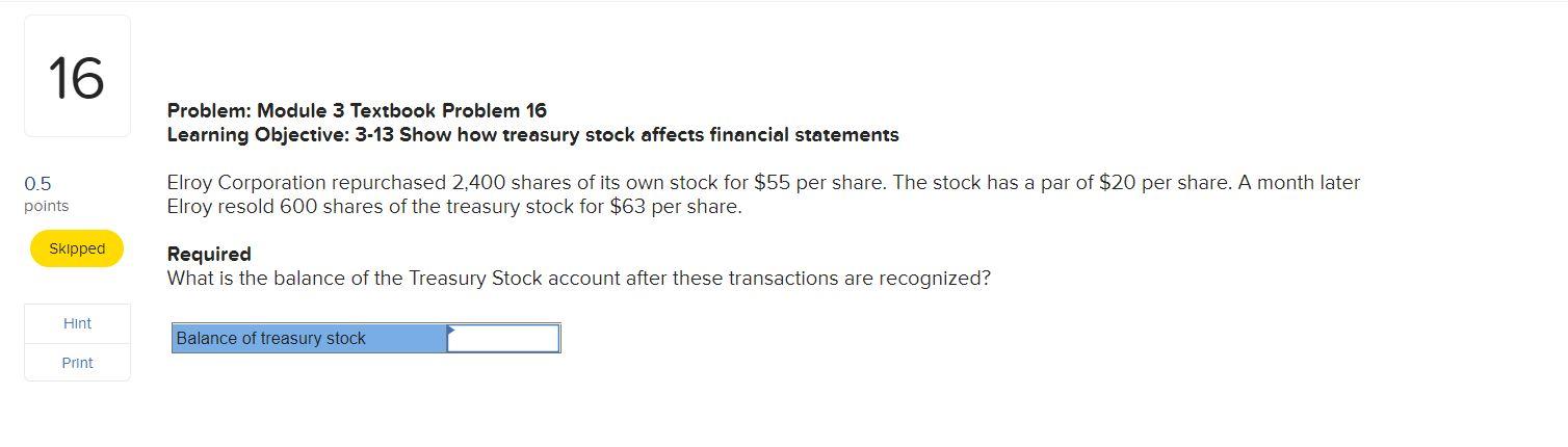 Solved Problem: Module 3 Textbook Problem 16 Learning | Chegg.com