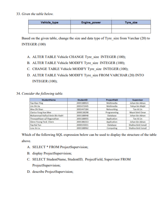 Solved 38. Maryam has completed the logical design phase of | Chegg.com