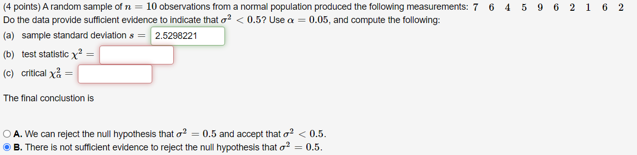 Solved Do the data provide sufficient evidence to indicate | Chegg.com