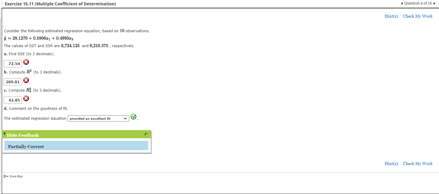 Solved Exercise 15.11 (Multiple Coefficient of | Chegg.com